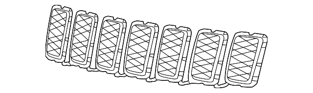 2018-2019 Jeep Grand Cherokee Grille 6PM43DX8AA | TascaParts.com