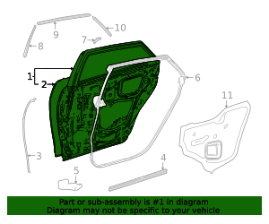 2016-2020 Toyota Mirai Door Shell 67003-62020 | Toyota Parts Center