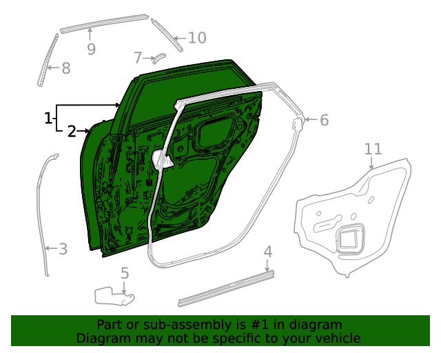 Toyota OEM Door Shell Part# 67003-62020 | OEM Vehicle Parts