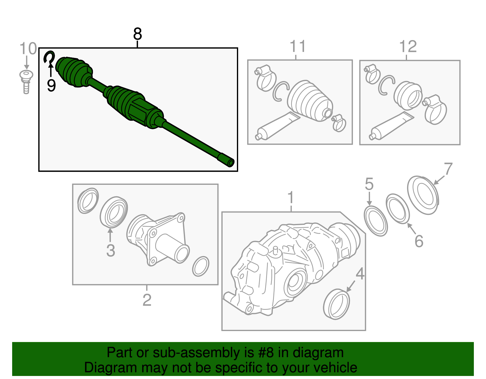 31-60-8-683-335 - 2017-2020 BMW - Axle Assembly | Buy BMW Parts Now