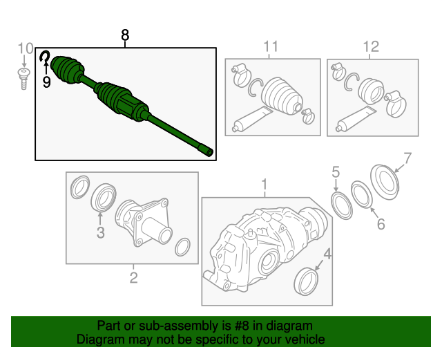 31608683333 - 2017-2020 BMW Axle Assembly (31-60-8-683-333) | BMW of ...