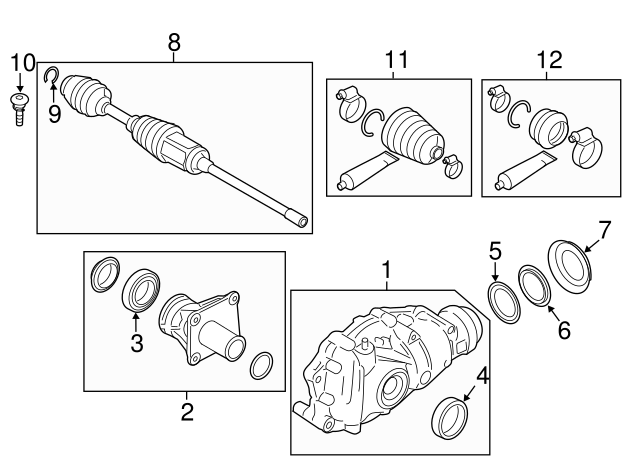 2016-2023 BMW Inner Boot 31-60-8-657-288 | BMW Parts Worldwide
