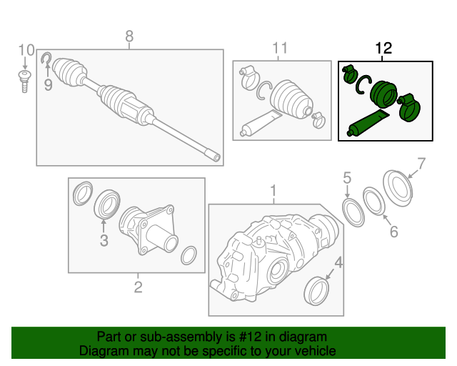 31608657723 - 2016-2023 BMW Outer Boot (31-60-8-657-723) | BMW of South ...