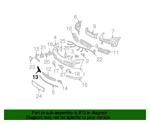 211-885-10-53 - Outer Grille 2003-2006 Mercedes-Benz | Mercedes-Benz ...