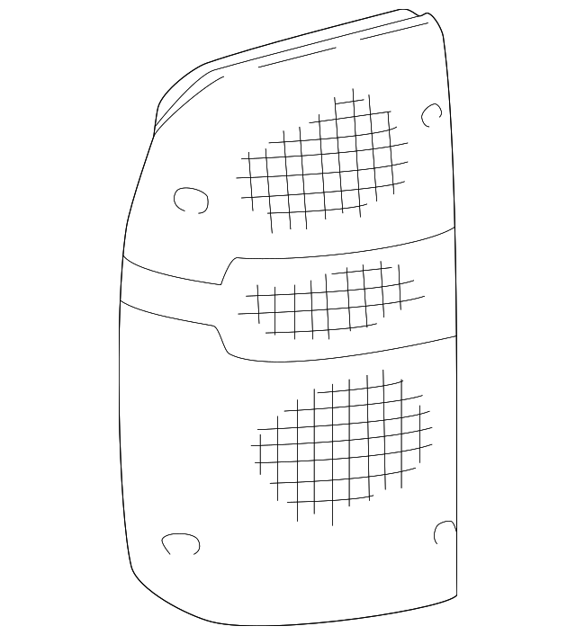 Genuine Toyota Tail Light Lens (Left, Rear) part# 81561-04020 for 1995 ...
