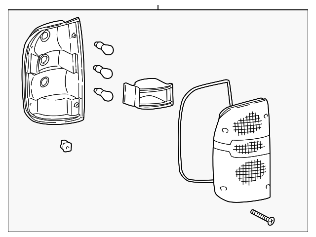 81560-04030 - Tail Light (Left, Rear) - 1995-2000 Toyota Tacoma | OEM ...