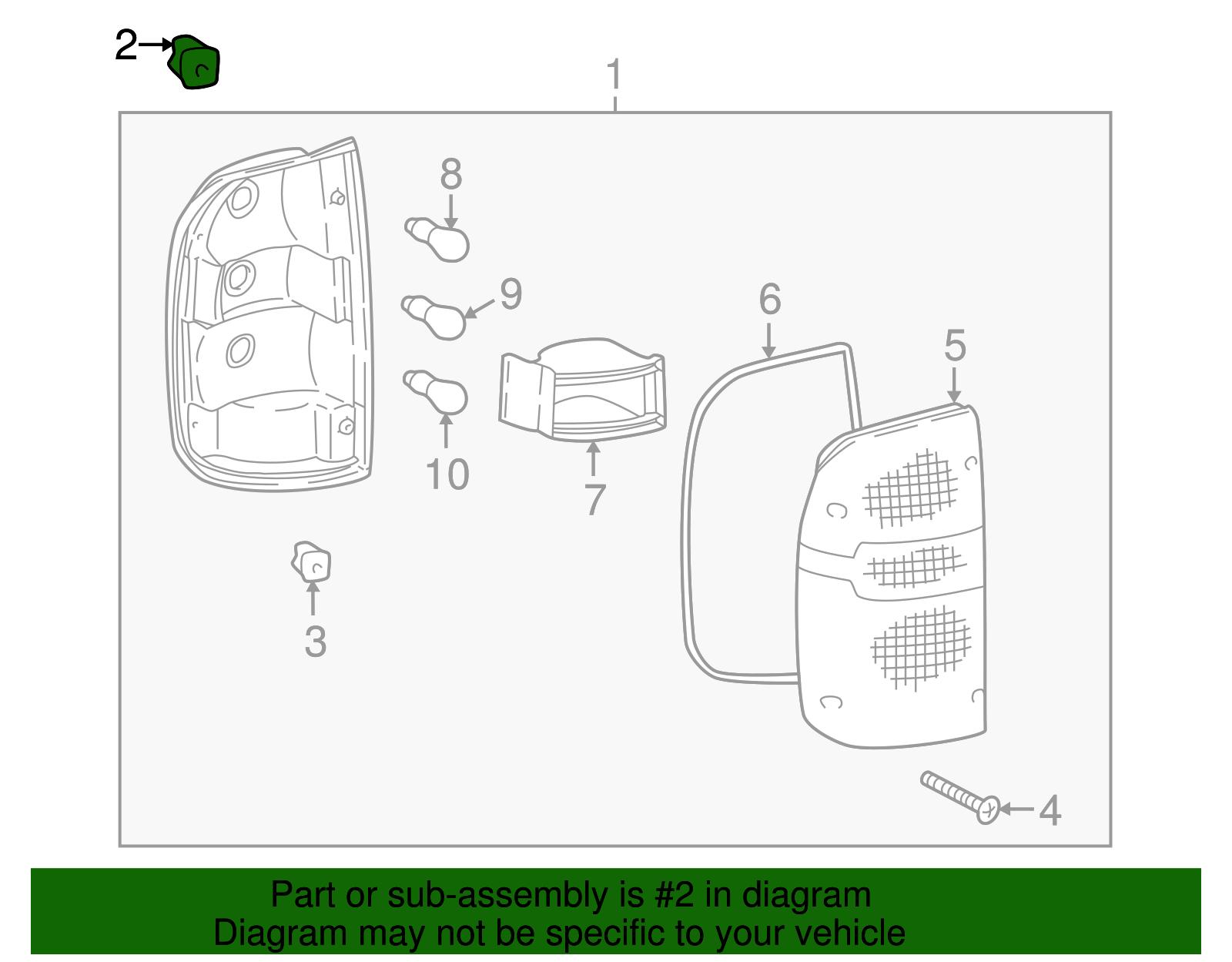 Genuine Toyota Tail Lamp Assembly Grommet part# 90189-04144 for 1990 ...