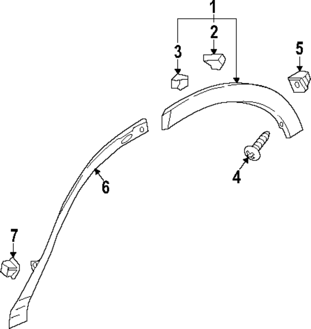 74453-3A0-A00 - Wheel Opening Molding 2023-2025 Honda CR-V | Honda ...
