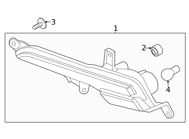 92405-P2000 - Backup Lamp Assembly 2021-2024 Kia Sorento | Kia.Parts Store