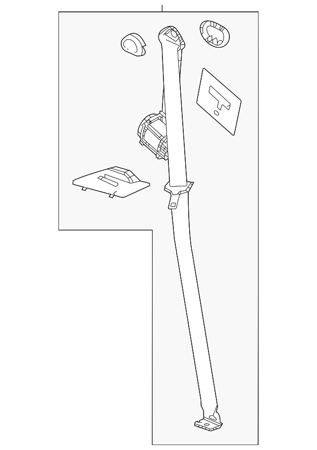 2021 GM Lap & Shoulder Belt 84824379 | Chevy Parts Pros