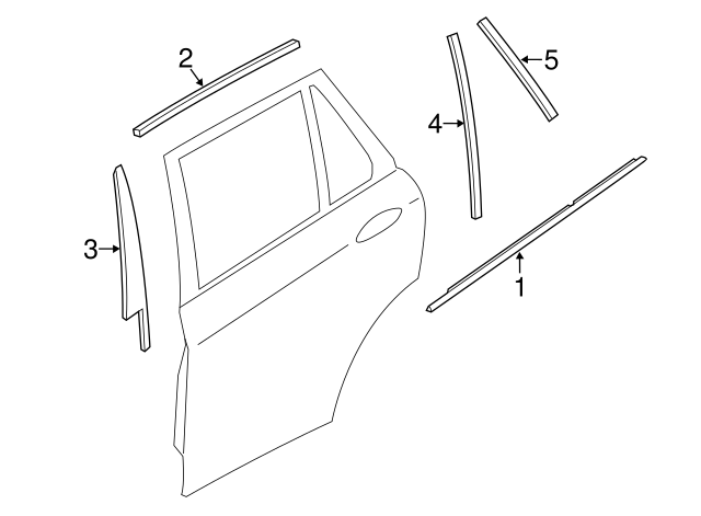 51227289652 - 2014-2018 BMW X5 Applique Panel (51-22-7-289-652) | BMW ...