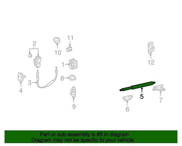 68650-09020 - Door Check 2014-2023 Lexus GX460 | AutoNationParts.com