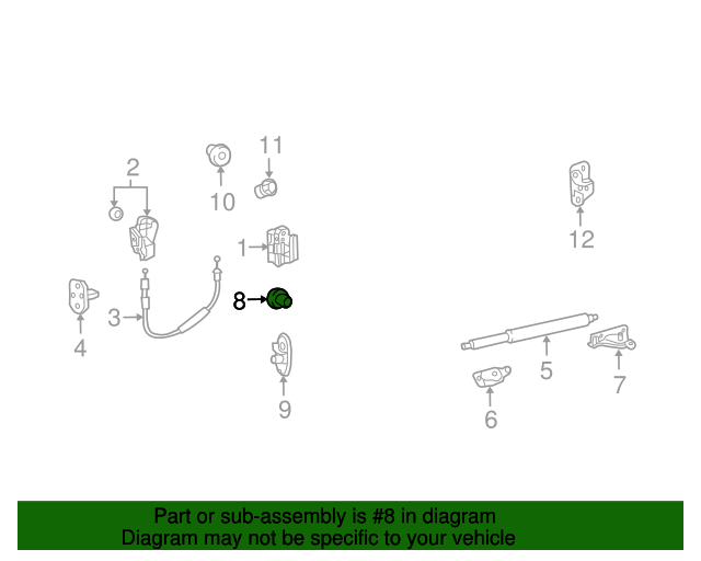 67282-0R010 - Stopper - 2010-2020 Lexus GX460 | MyLexusParts