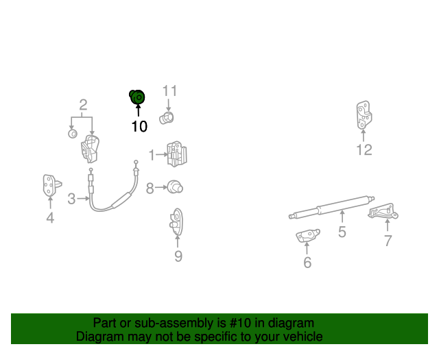 67293-60040 - Overslam Bumper - 2003-2020 Lexus | MyLexusParts