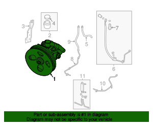 49110-9JJ0A - Power Steering Pump 2016-2019 Nissan | Nissan Parts ...
