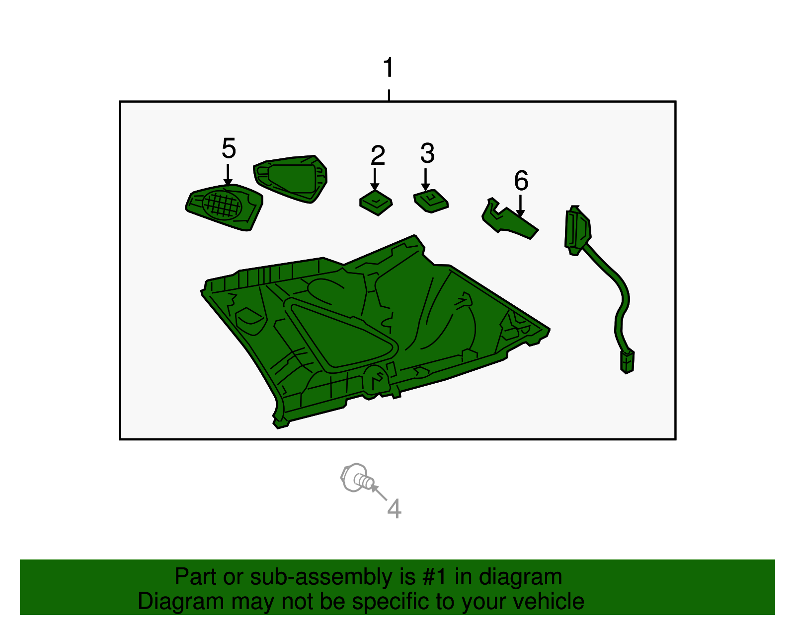 62480-0T011-B0 - 2009-2015 Toyota Venza - Upper Quarter Trim | Discount ...