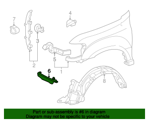2001-2007 Toyota Support Brace 53836-34030 | McGeorge Toyota Parts
