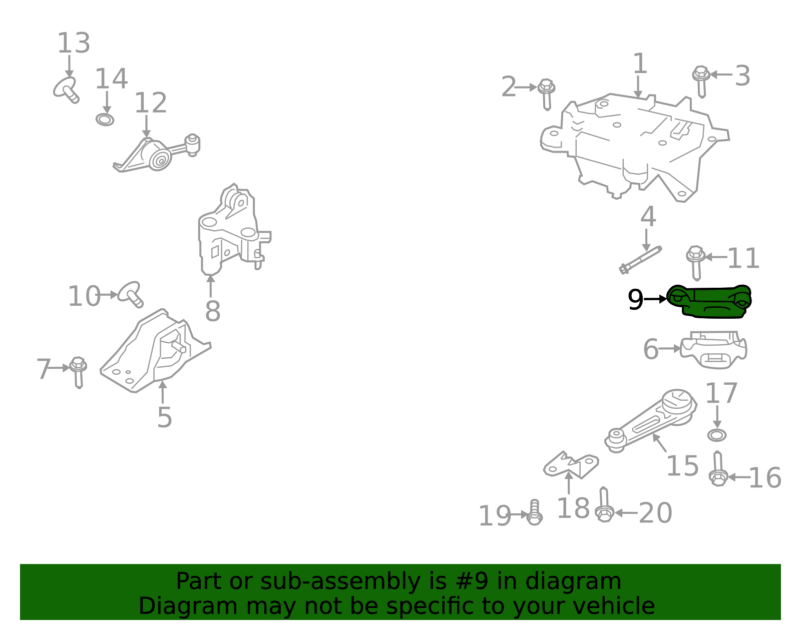 2013-2021 Nissan NV200 Side Mount Bracket 11254-9SC0A | Boro Nissan Parts