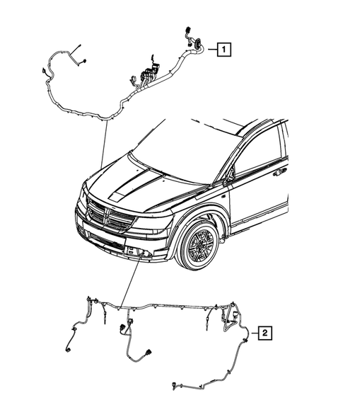 Wiring-Headlamp to Dash for 2018 Dodge Journey | Mopar Estores