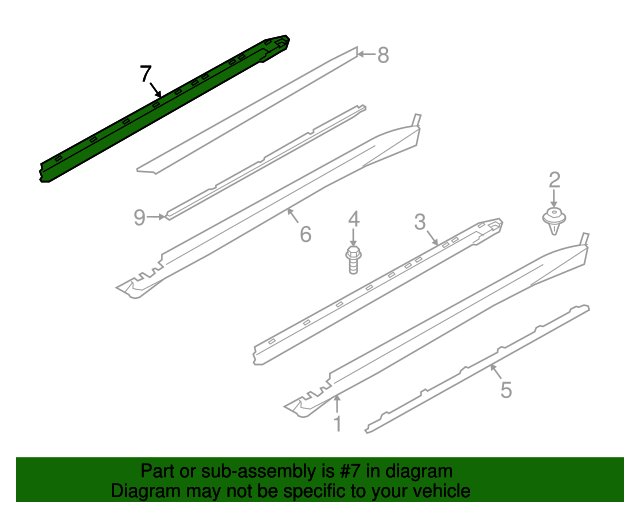 51777294384 - 2014-2018 BMW X5 Support Plate (51-77-7-294-384) | BMW of ...