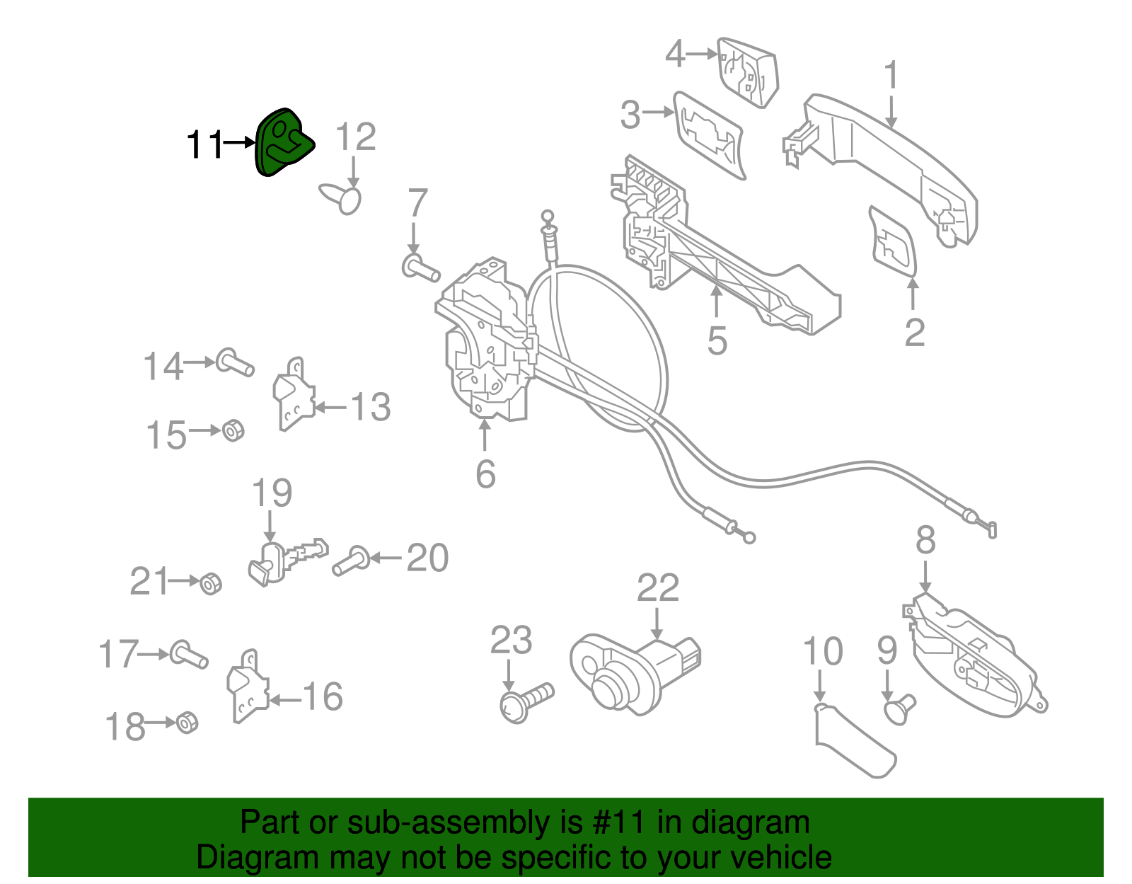 2011-2024 Nissan Lower Striker 80570-3SG0A | Nissan Parts Plus