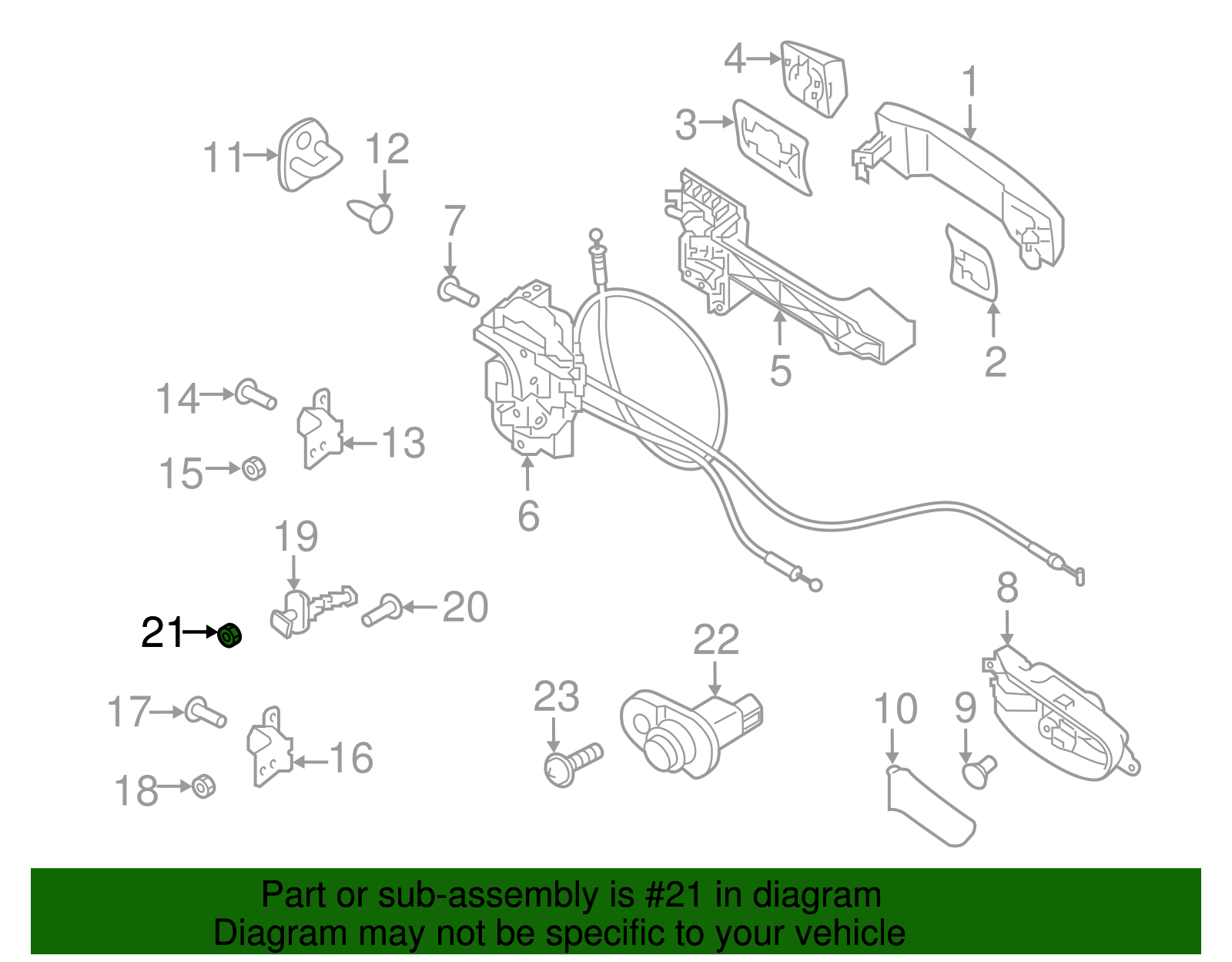 1993-2025 Nissan Center High Mount Stop Light Nut 08911-10637 | OEM ...