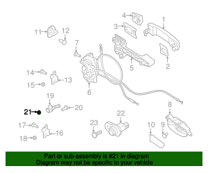 08911-10637 - Center High Mount Stop Light Nut 1993-2024 Nissan ...