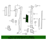 906-636-02-16 - Inner Pillar Lower Reinforced 2010-2021 Mercedes-Benz ...