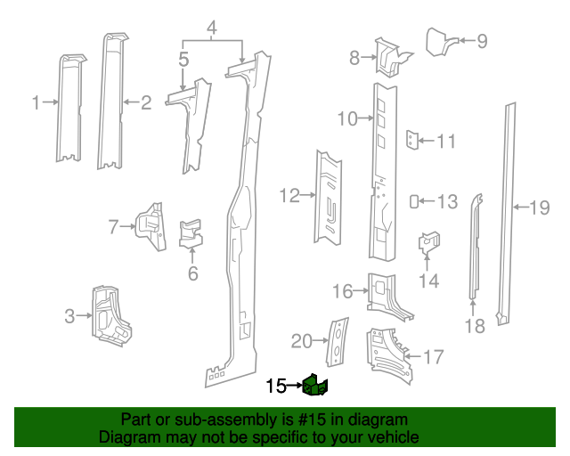 906-630-18-16 - Hinge Reinforced 2010-2021 Mercedes-Benz | Mercedes ...