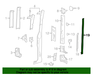 906-630-18-10 - Pillar 2010-2023 Mercedes-Benz | Mercedes-Benz USA Parts