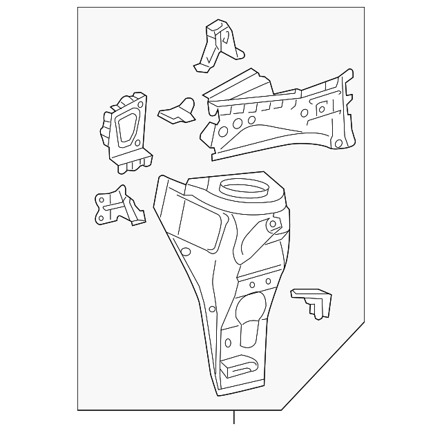 53702-74010 - Apron Sub Assembly Front F - 2012-2015 Scion iQ | OEM ...