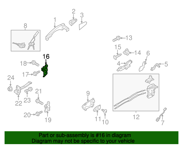 2010-2021 Kia OEM NEW 2009-19 Kia Rio Forte Koup Sportage Front Door ...