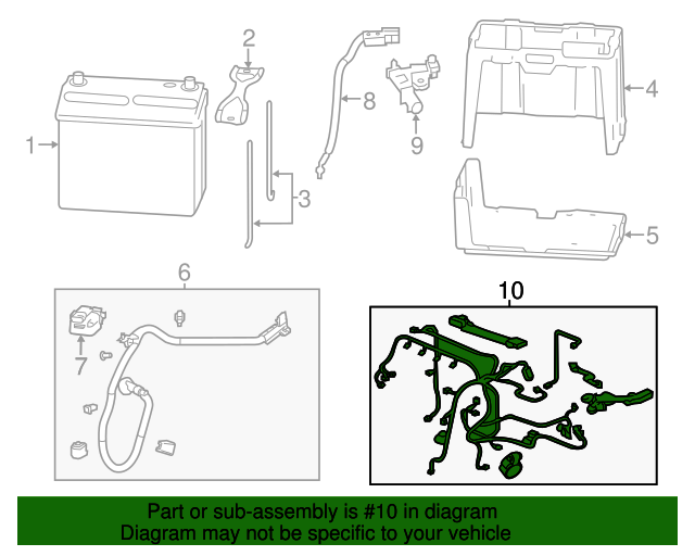 2012-2015 Honda Civic Engine Wiring Harness 32110-RW0-A00 | OEM Parts ...