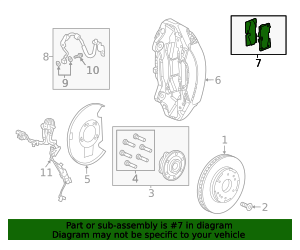 2021-2025 GM Front Disc Brake Pad Set 84987498 GM | GMPartsDirect.com
