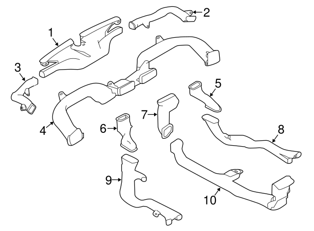 27860-5AA0A - Air Distributor - 2015-2020 Nissan Murano | World OEM ...