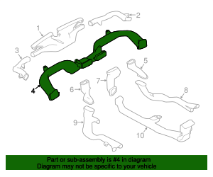 27860-5AA0A - Air Distributor - 2015-2020 Nissan Murano | Conicelli Nissan