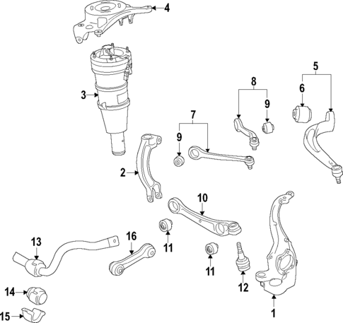 Suspension Components for 2017 Audi Q7 | Audi OEM Parts Online