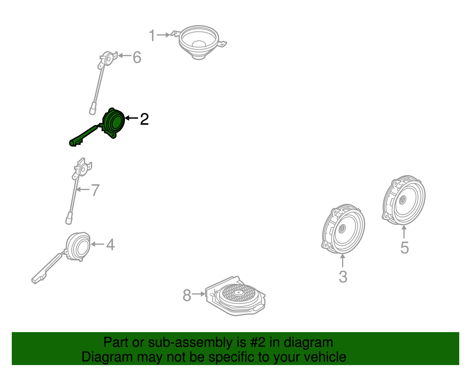 96320-J5000 - Speaker 2018-2023 Kia Stinger | Kia.Parts Store