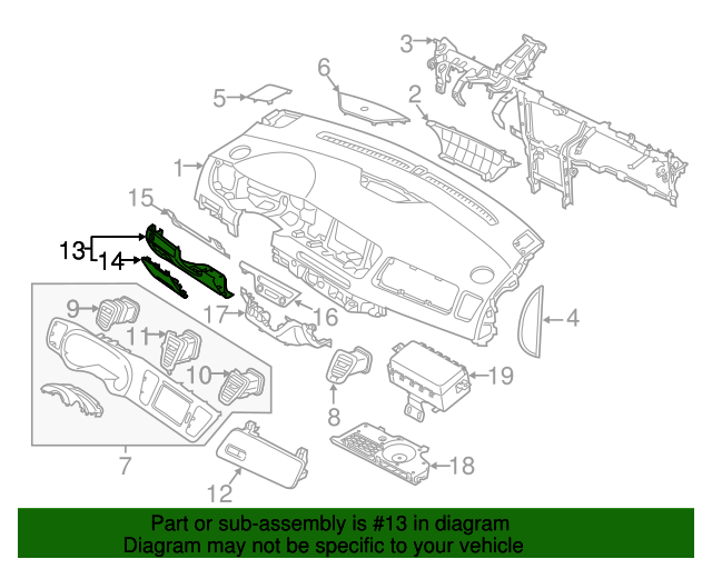 2015-2018 Kia Sedona Lower Panel 84750-A9100BND | World Kia