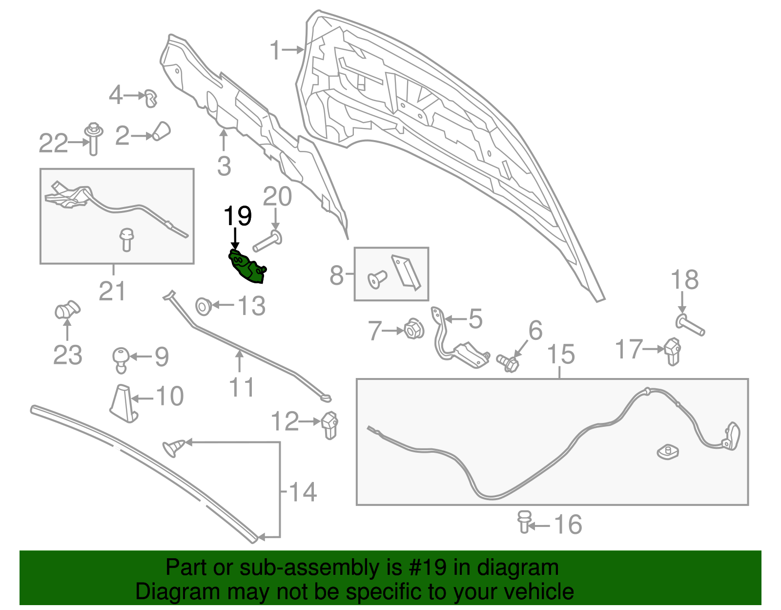 CV6Z-16700-A - 2012-2019 Ford - Hood Latch | My Ford Parts