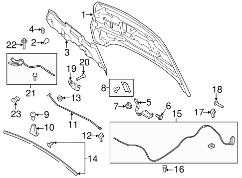 Hood & Components for 2014 Ford Escape | QuirkParts