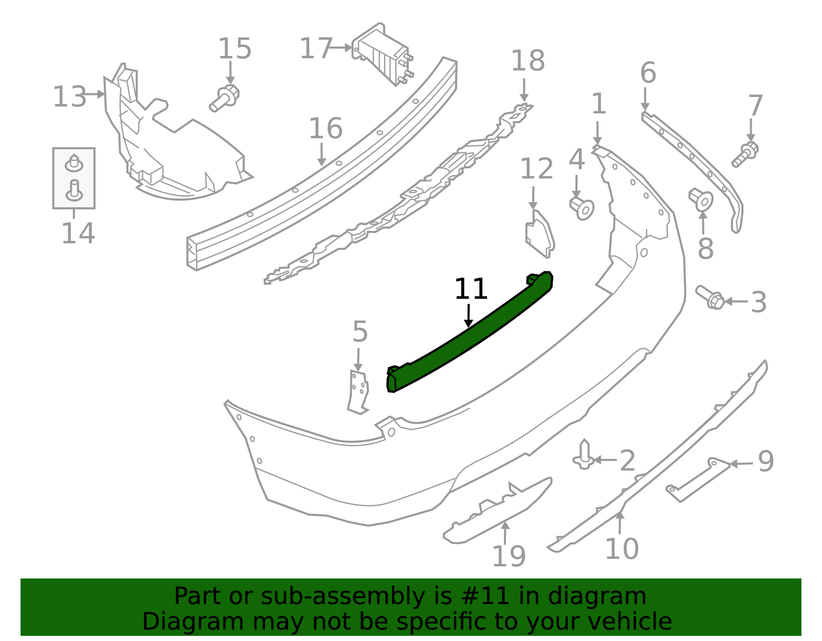 2016-2018 Nissan Rogue Energy Absorber 85090-4BC0A | Sullivan Brothers ...