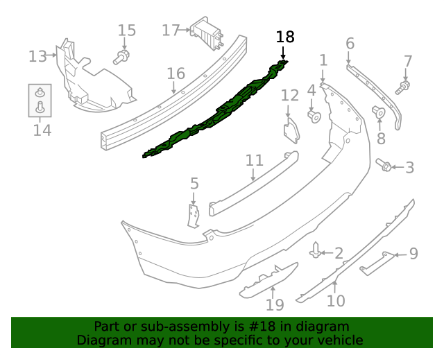 85040-6FL0A - Bracket 2017-2020 Nissan Rogue | Nissan Parts ...
