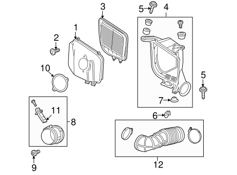 Air Intake for 2008 Cadillac SRX | GMPartsDirect.com
