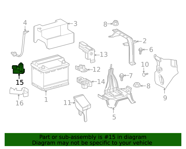 2021-2024 Toyota Battery Current Sensor 28850-F0090 | OEM Parts Online