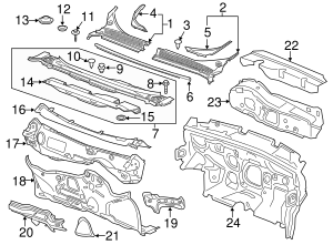 23101813 GM Dash Panel Outer Insulator | GM Parts Store