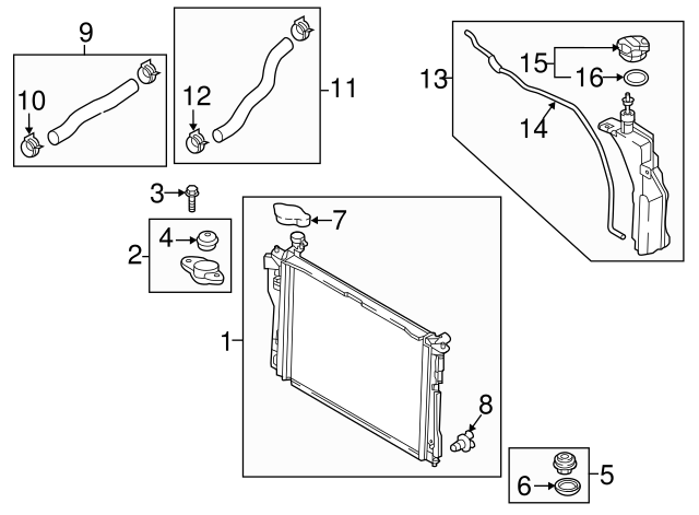 25414-B1000 - Radiator Coolant Hose 2015-2020 Hyundai | AutoNation Parts