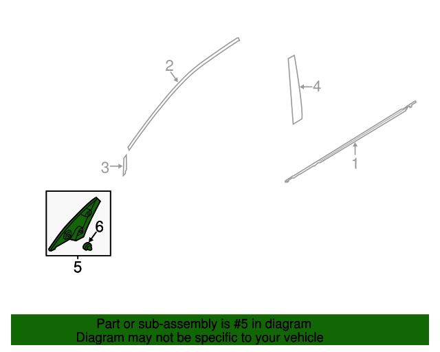 2017-2021 Subaru OEM NEW 2017-2021 Subaru Crosstrek Cover A Pillar ...