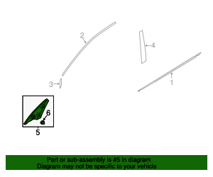 Cover A Pillar Assembly Left-Hand - Driver's Side (LH) 65250FL012 ...