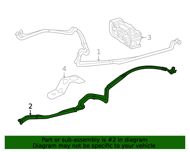 2020-2023 Mercedes-Benz Rear Pipe 167-830-35-03 | MB OEM Parts